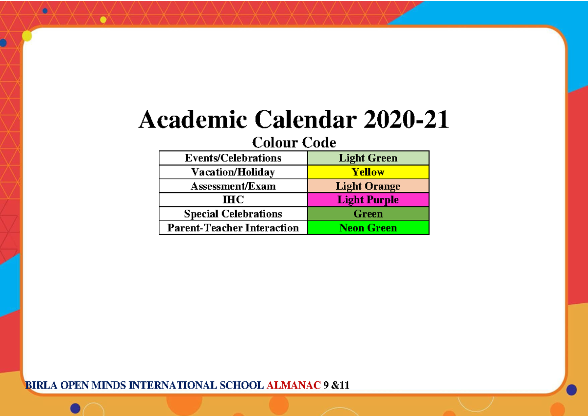 22092018 44526760 - notes - Academic Calendar 2020- Colour Code Events ...