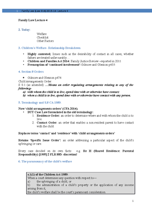 Domestic Abuse: Non-molestation orders - Domestic Abuse Lecture 2 Non-molestation orders Family ...