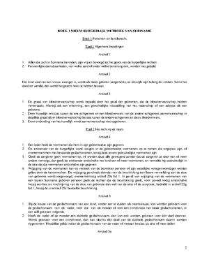 Boek 2 - nieuw bw - BOEK 2 NIEUW BURGERLIJK WETBOEK VAN SURINAME ...