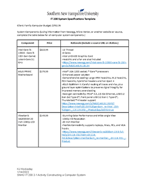 IT-200 Module 1-3 Activity Introductions to Systems Thinking - IT-200 ...