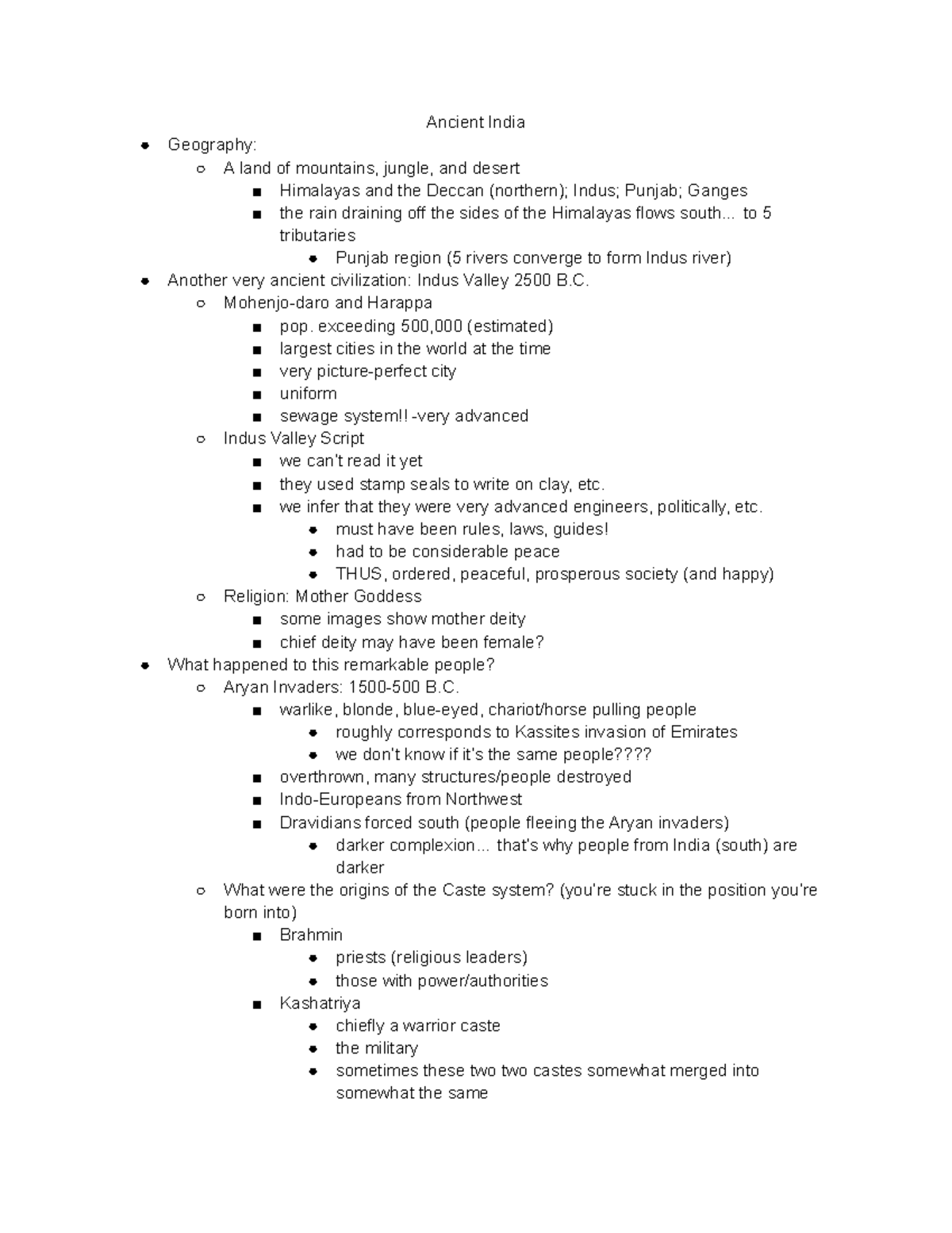 Lecture Topic 5 - Ancient India - Ancient India Geography: A land of ...