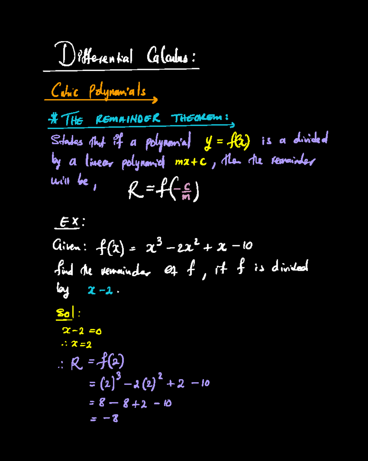2024 Differential Calculus GRD12 3 - Differential Calculus Cubic ...
