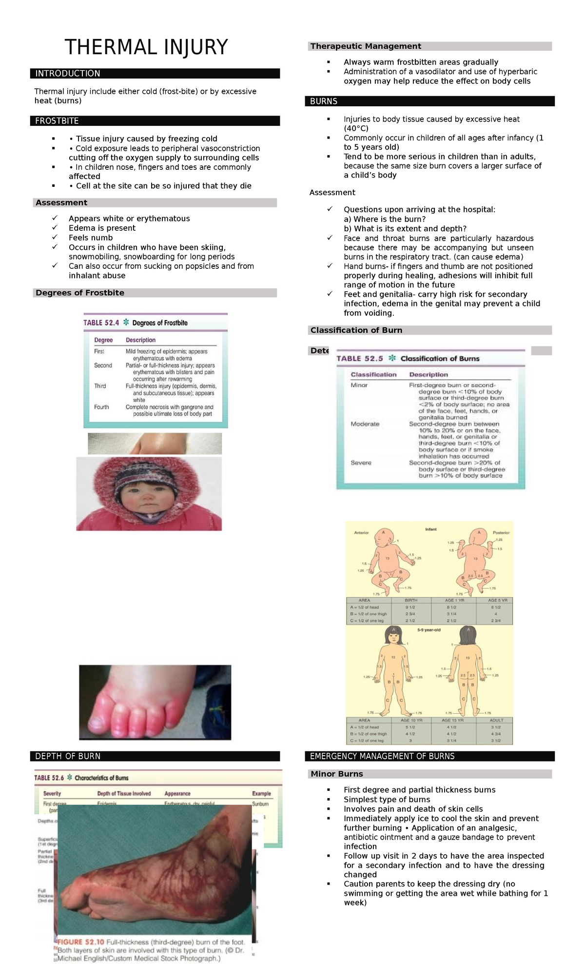 03 Thermal Injury - THERMAL INJURY INTRODUCTION Thermal injury include either cold (frost-bite ...
