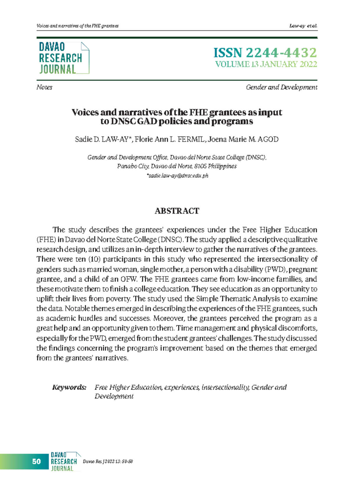 Dorsuvol 13 52 60 - TGETG - Voices and narratives of the FHE grantees ...