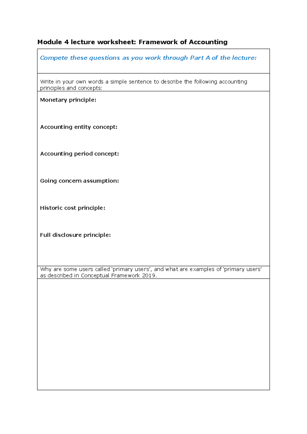 Module 4 Lecture worksheet s2 2024 student - Module 4 lecture worksheet ...