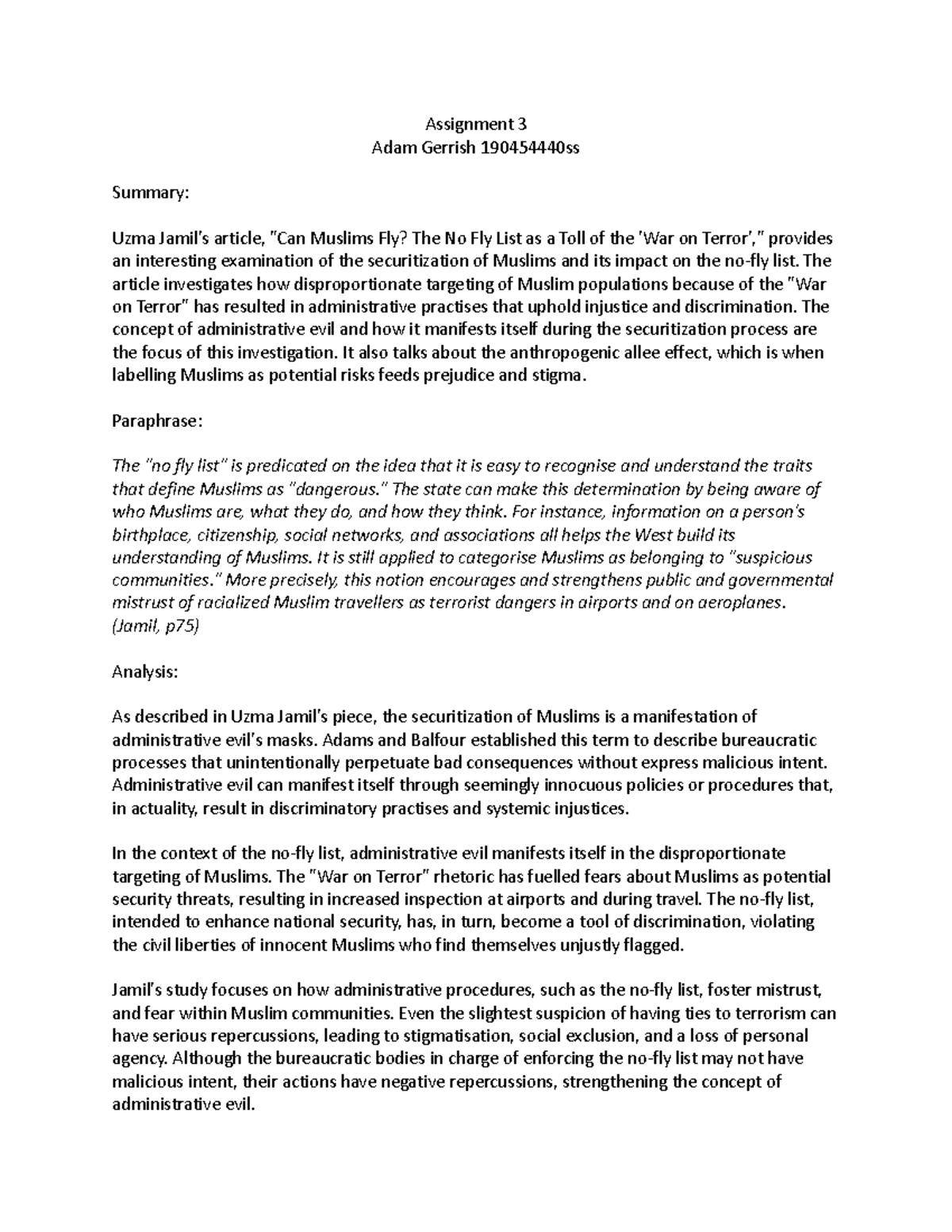 Assignment 3 RE104 - None - Assignment 3 Adam Gerrish 190454440ss ...