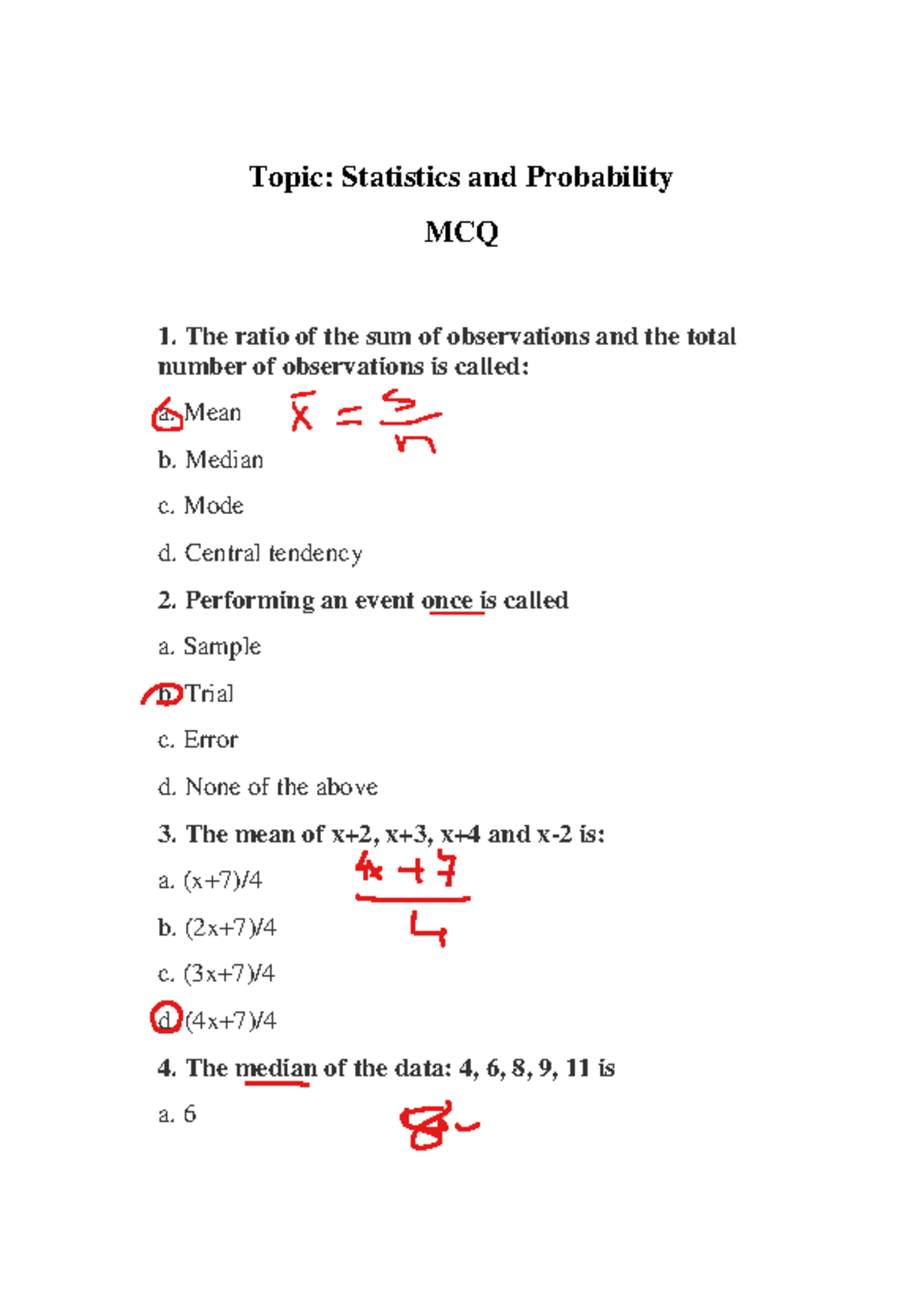 Statistics-and-Probability Class-9 - Topic: Statistics and Probability ...