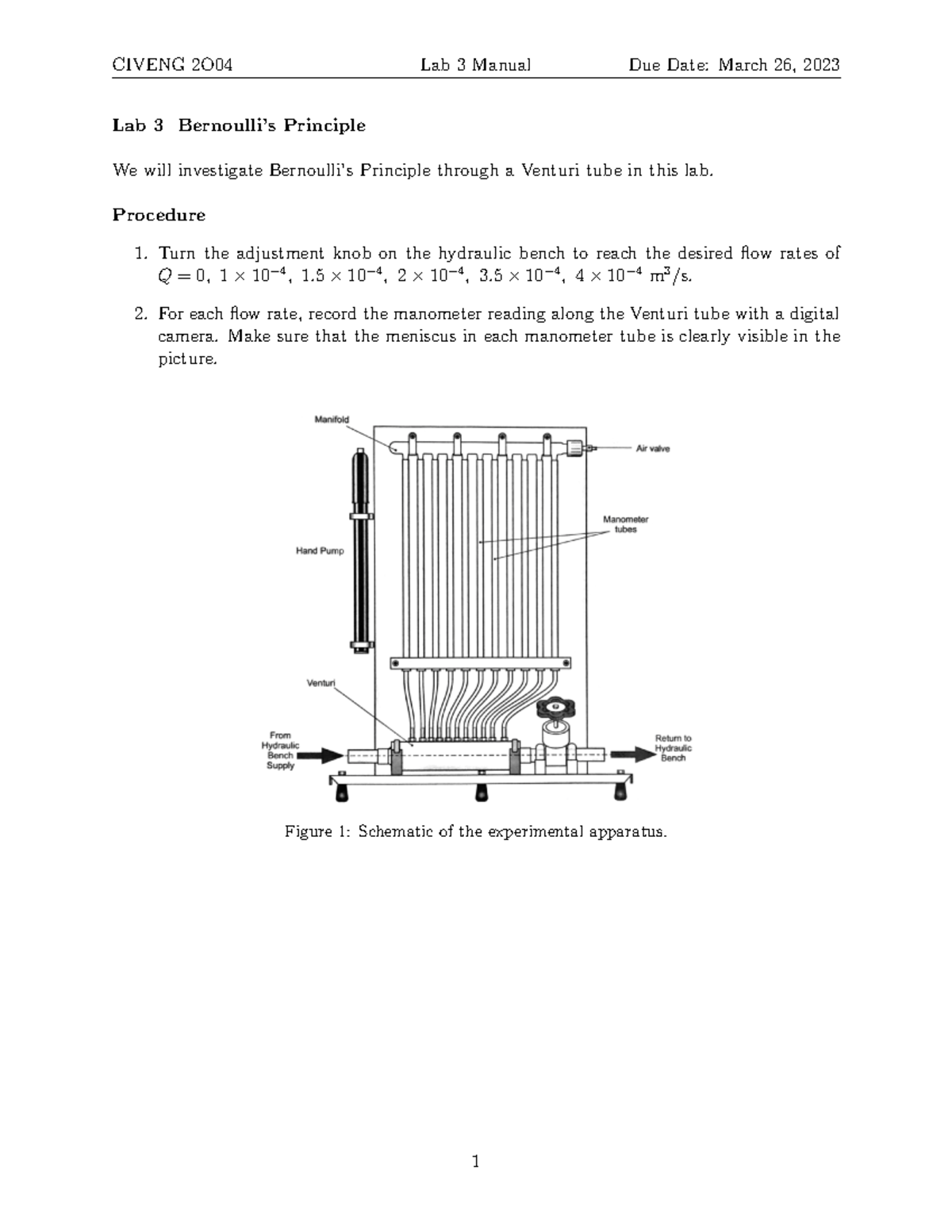 Lab 3 manual - CIVENG 2O04 Lab 3 Manual Due Date: March 26, 2023 Lab 3 ...