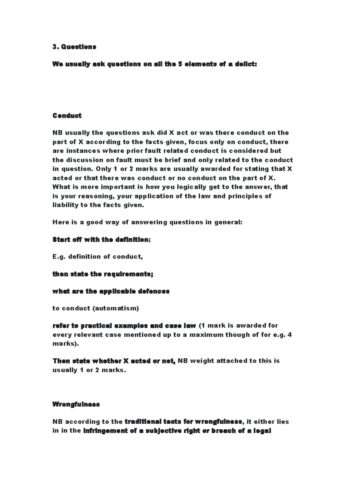 Exam info on types of questions - Questions We usually ask questions on ...