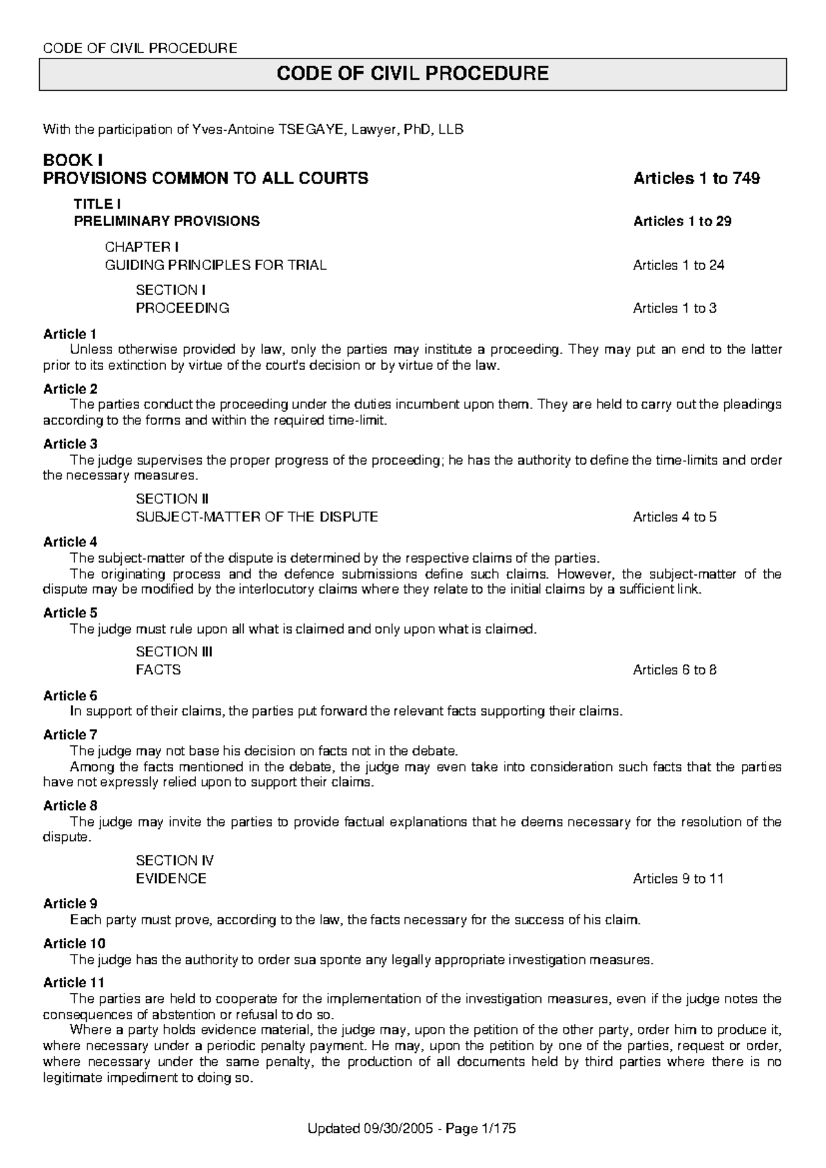 CPC - Civil Procedure code - CODE OF CIVIL PROCEDURE With the ...