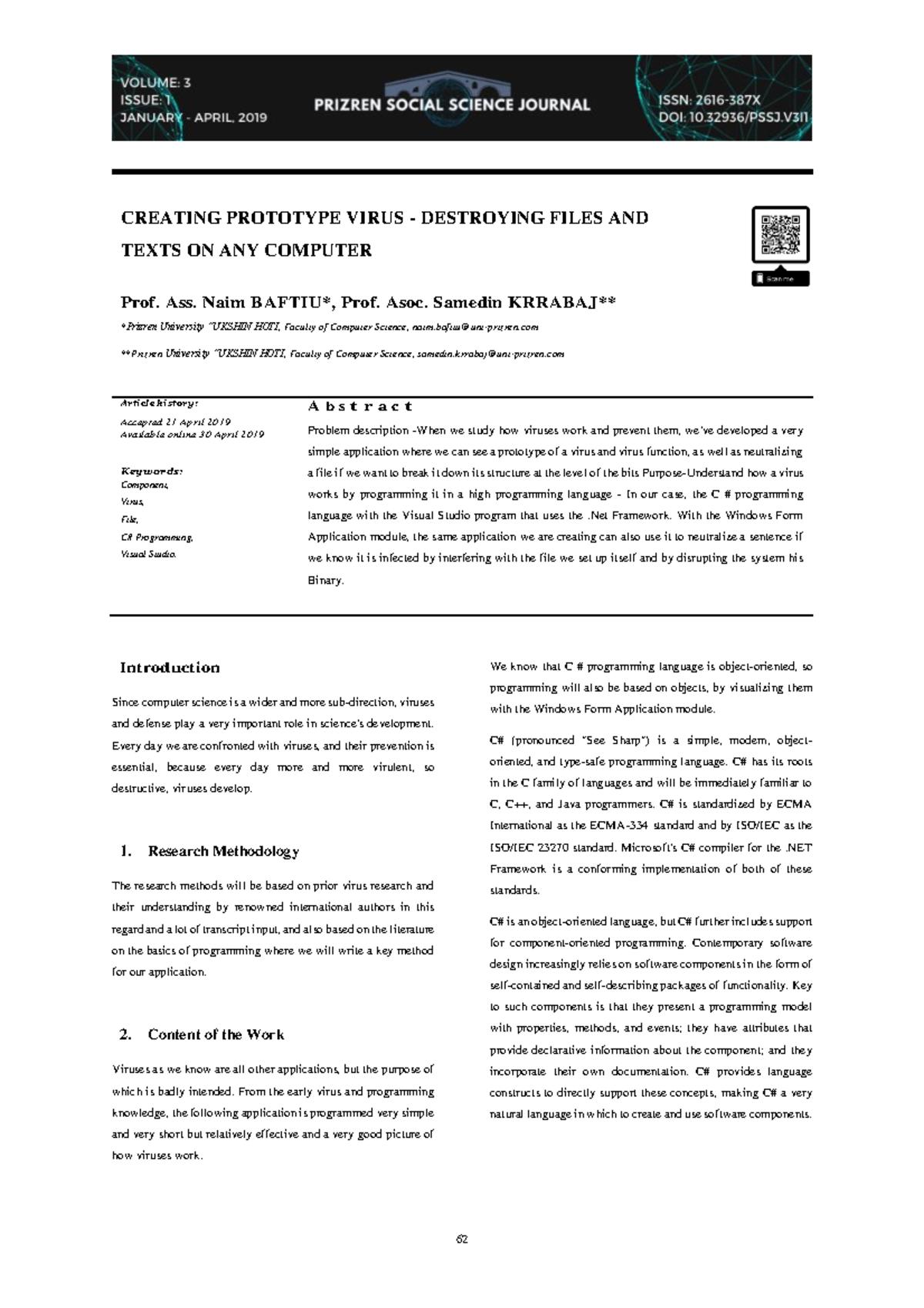 Creating Prototype Virus - Destroying Files and Te - CREATING PROTOTYPE ...