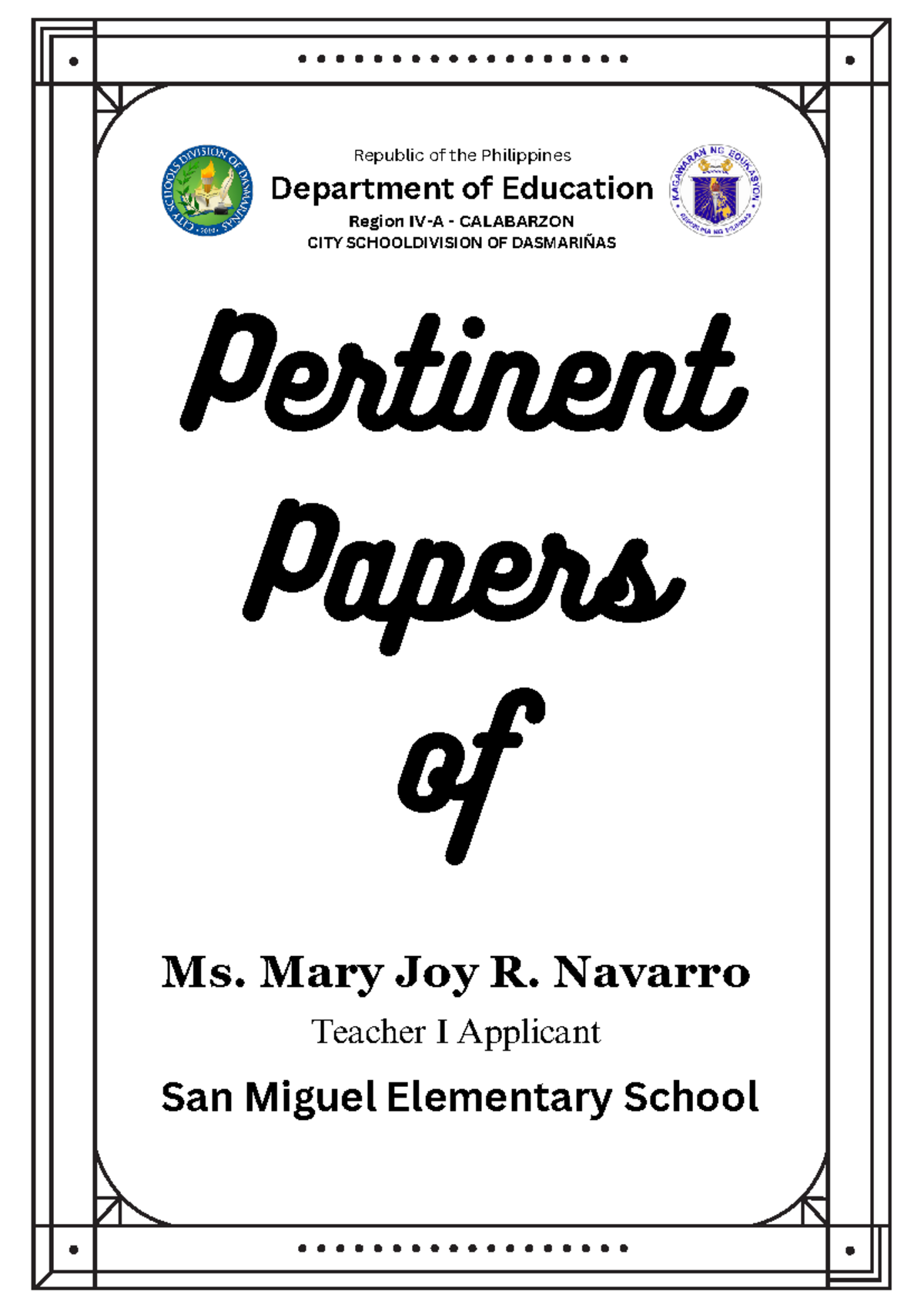 Joy pertinent paper 20240401 074546 0000 - Pertinent Papers of Ms. Mary ...