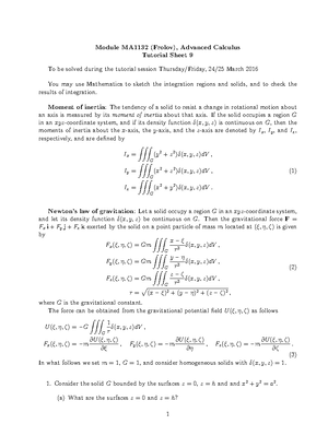 MA1132 2010-2011 Lecture Notes 14 - Double integrals - MA1131 — Lecture ...