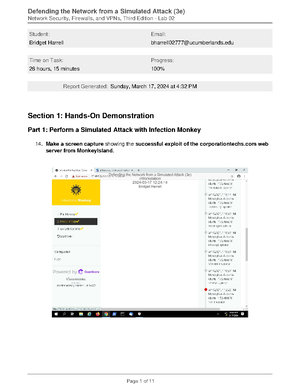 Lab 3 Designing a Secure Network Topology 3e - Bridget Harrell ...