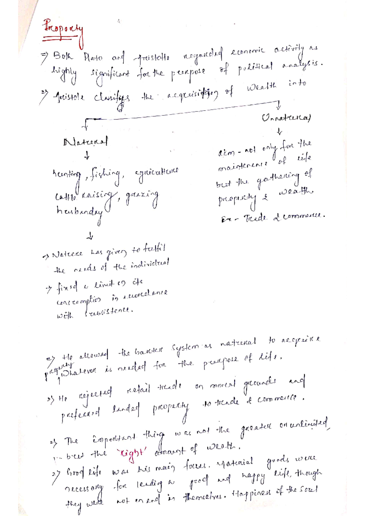 Aristotle class notes 1 - introduction to law - Studocu