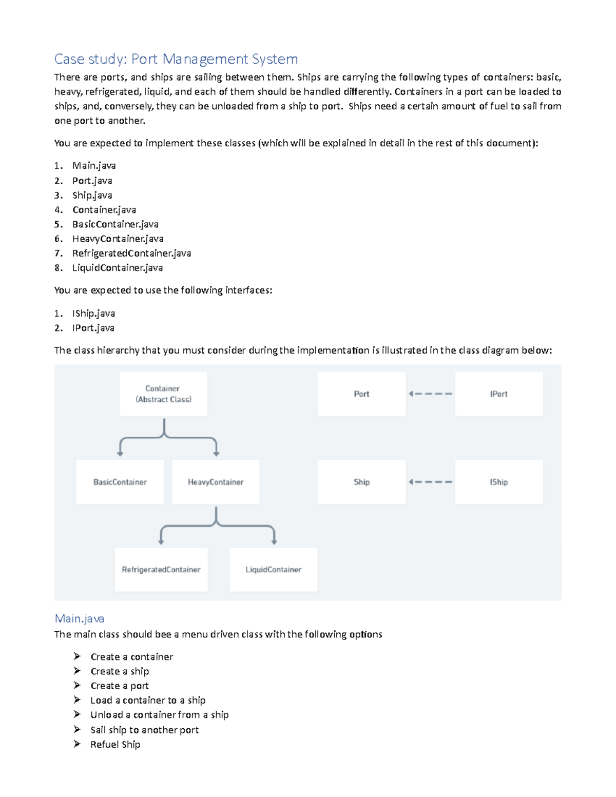 Case study - Port Management System - Case study: Port Management ...