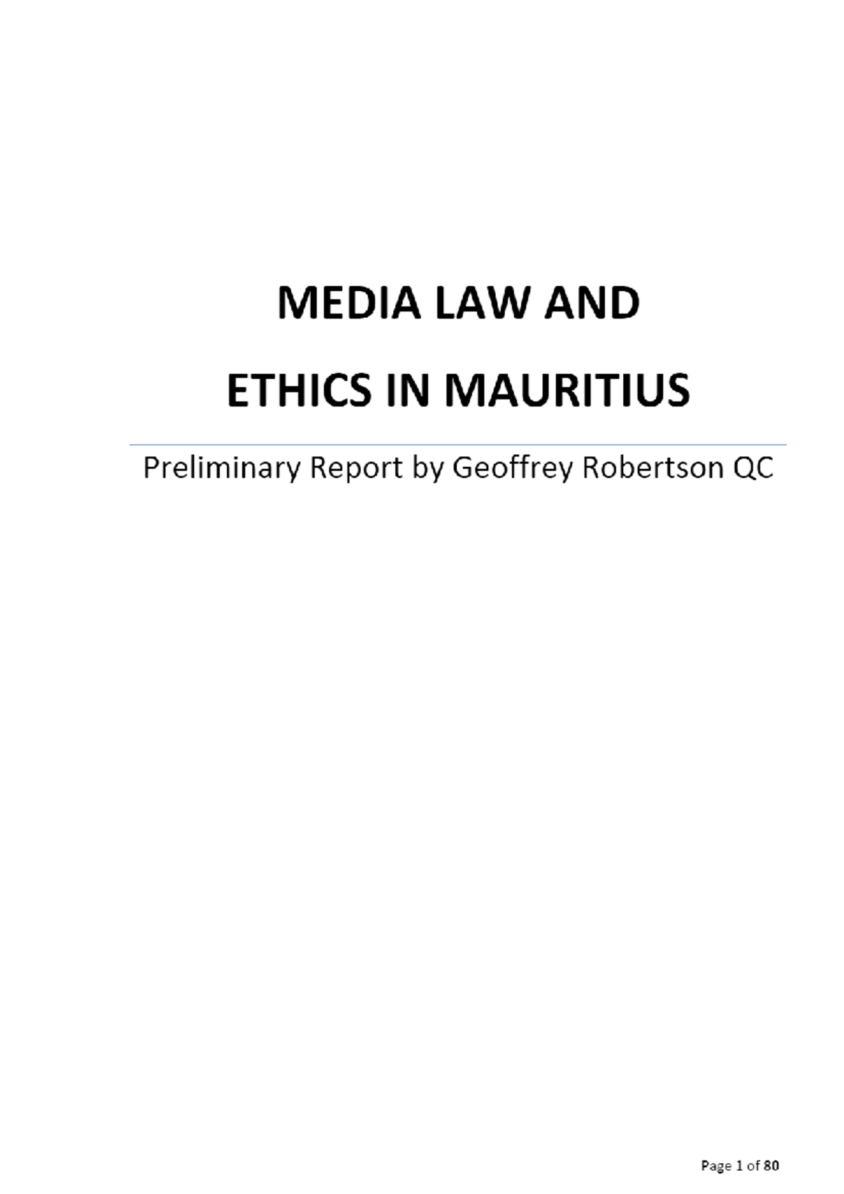 Media law and ethics in mauritius 11 - COM 410 - Studocu