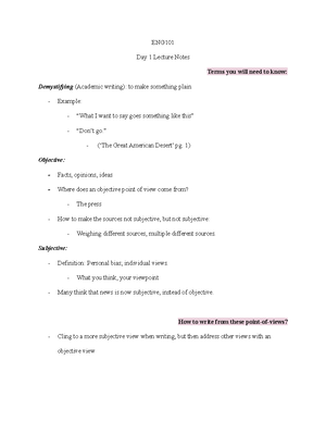 Argumentative essay ENG 101 - ENG101 Notes How to write an ...
