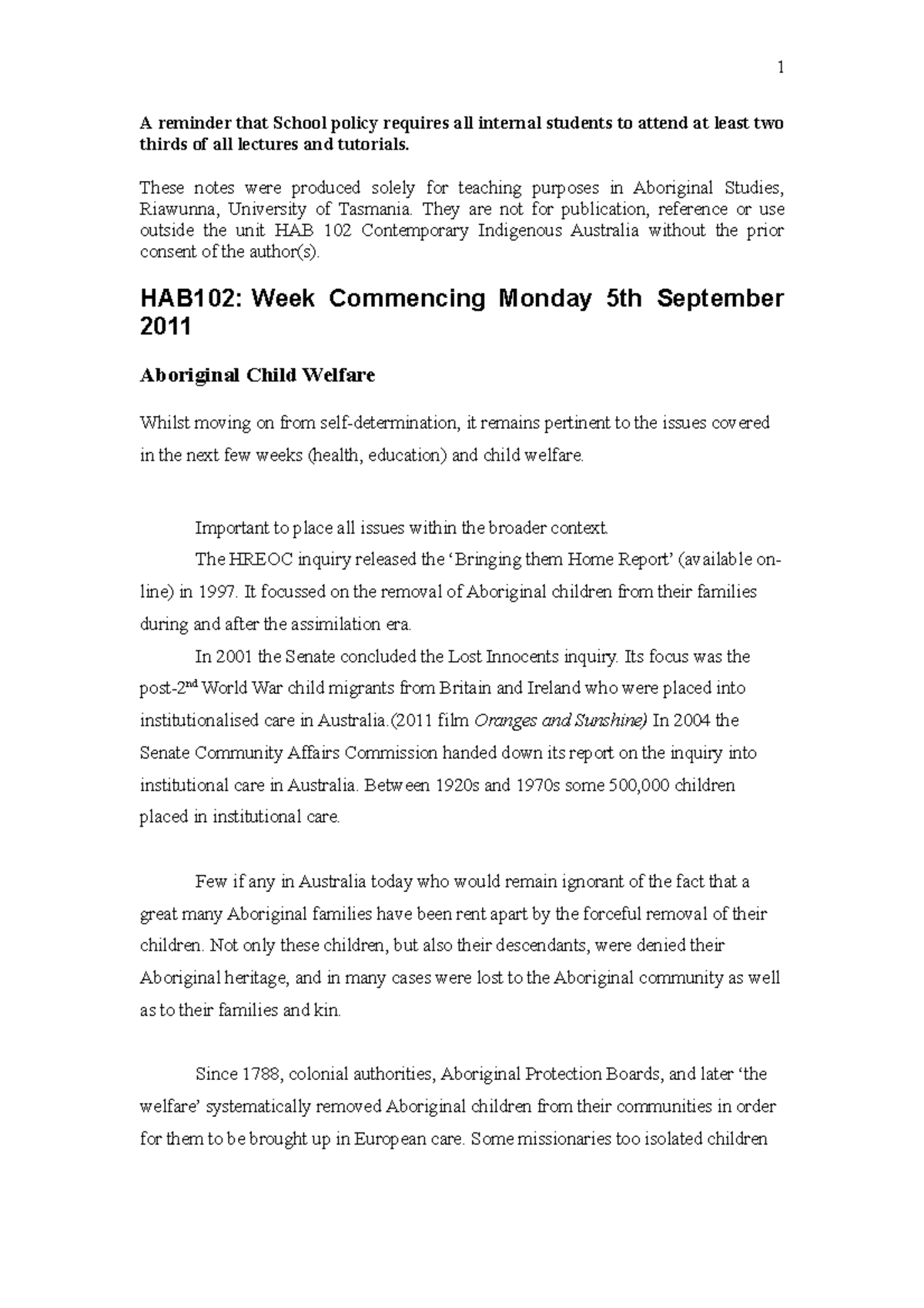 Lecture notes, lecture 7 - lecture notes prepared by lecturer Carol ...