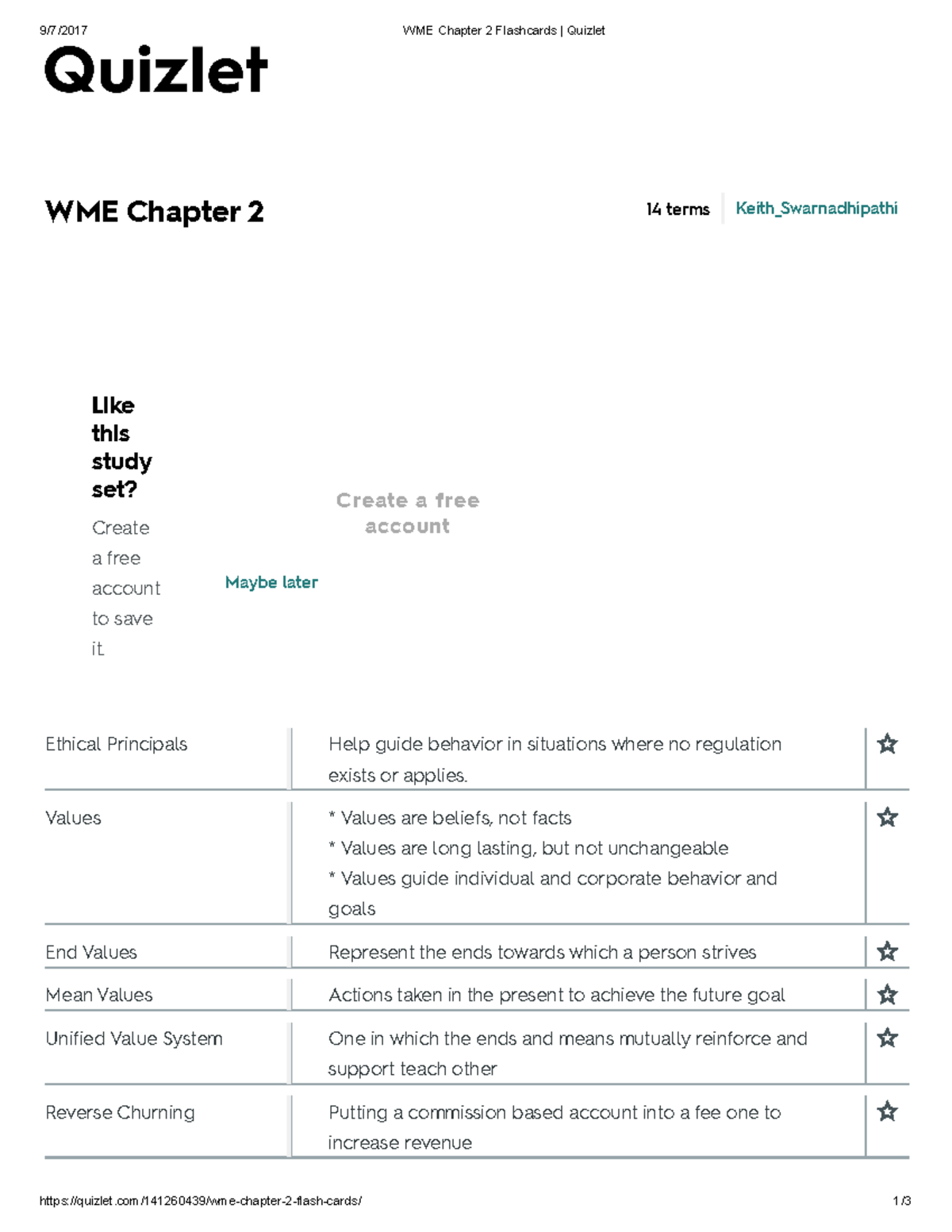 WME Chapter 2 Flashcards Quizlet - 9/7/2017 WME Chapter 2 Flashcards | Quizlet - Studocu