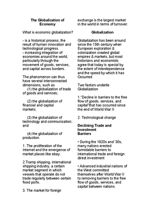 Cworld Notes - CWORLD030: Contemporary World Introduction to ...