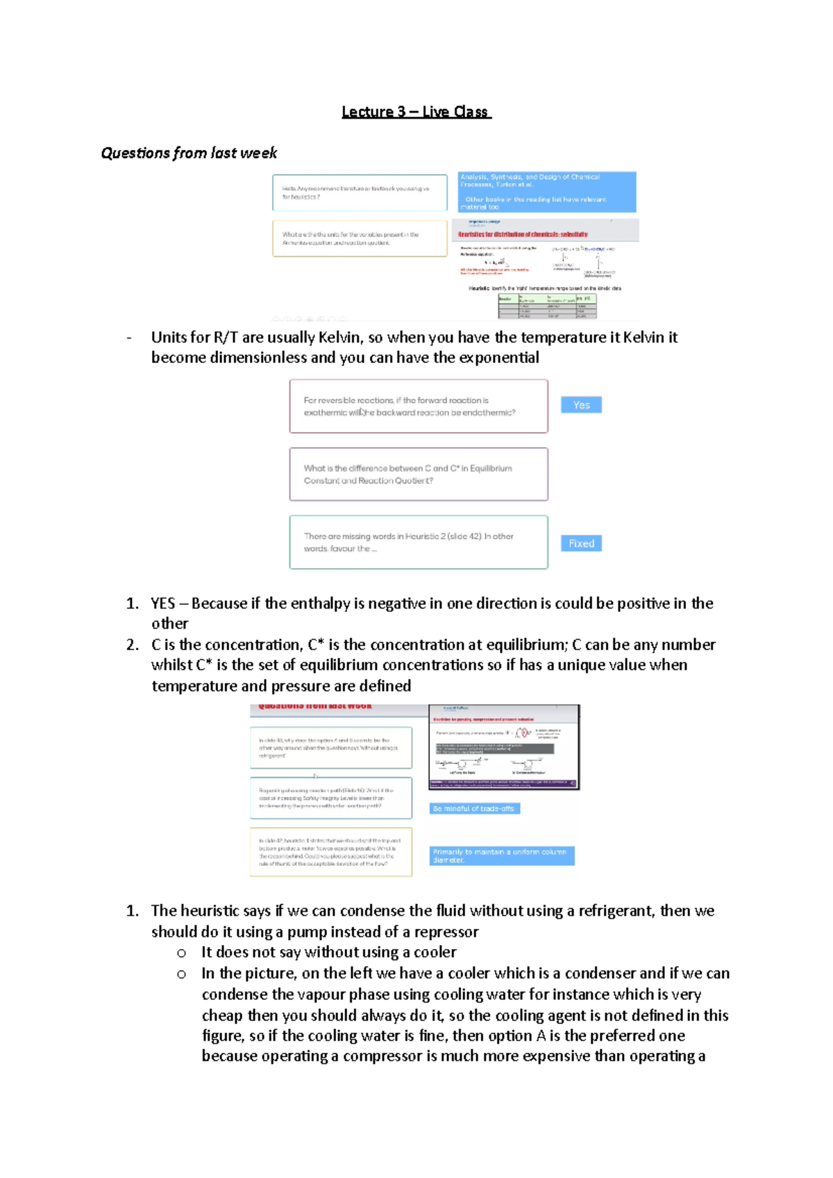 Lecture 3 - Live Class - Lecture 3 – Live Class Questions from last ...