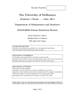 Lecture 15: The full rank model, ANOVA - Lecture 15 The full rank model ...