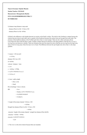 Prac 1 2024 - BIOGEOGRAPHY - ENVS120 Biogeography Introduction to ...
