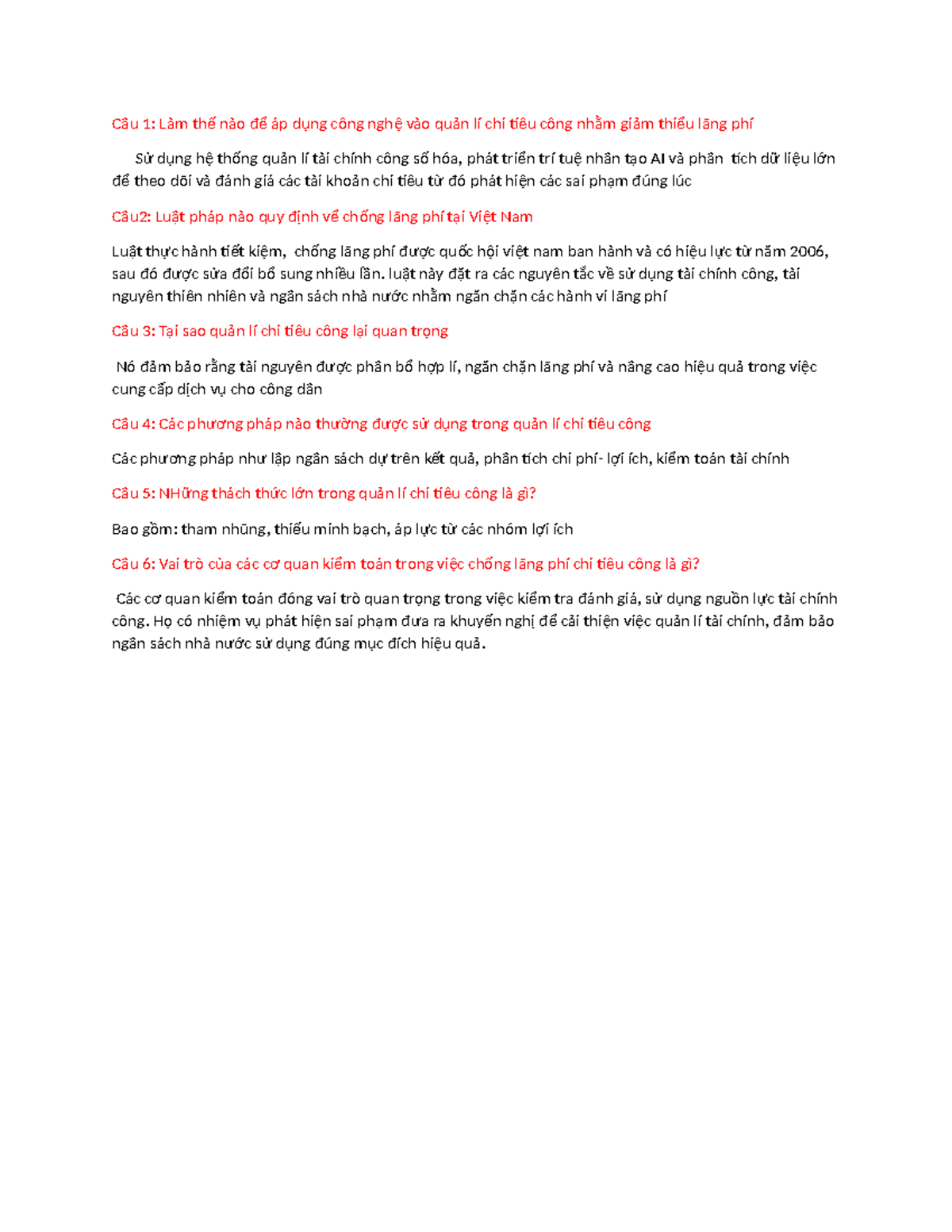 Câu-hỏi - Jsjsk - Câu 1: Làm thế nào để áp dụng công nghệ vào quản lí ...