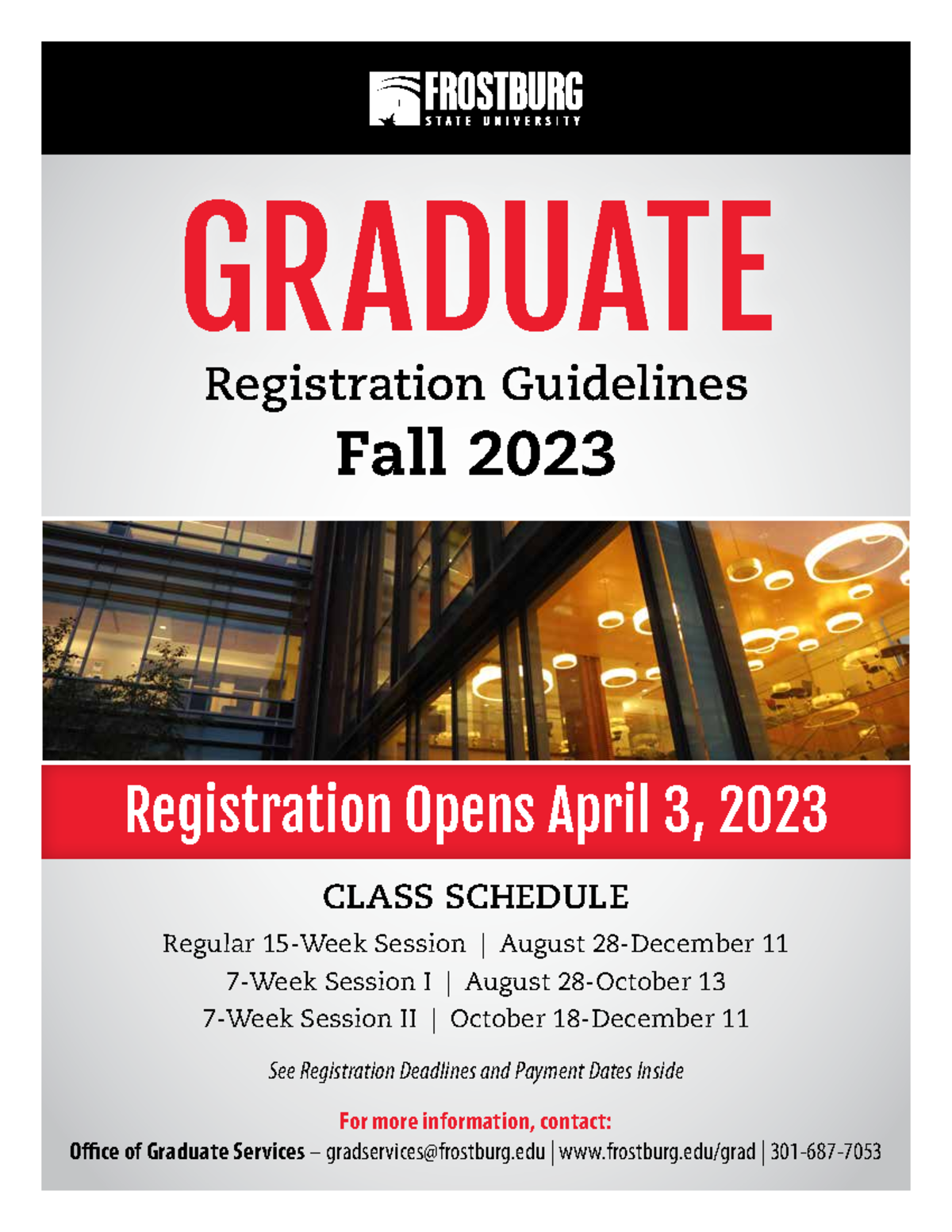 2023 Fall Registration Booklet Update 2 - Registration Opens April 3 ...