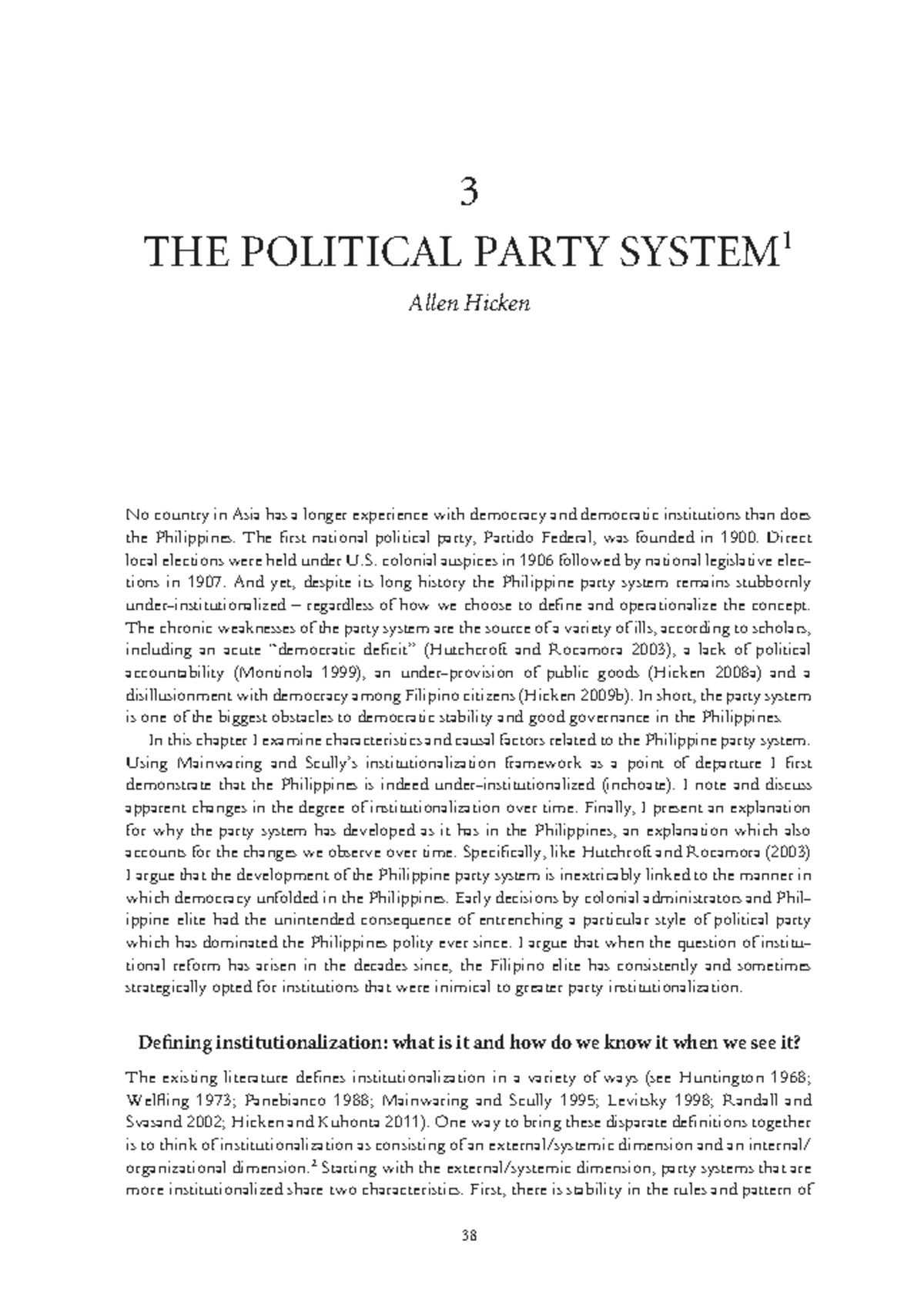 Pos 121 party system - ghtrhgt - 3 The PoliTical ParTy SySTem 1 Allen ...