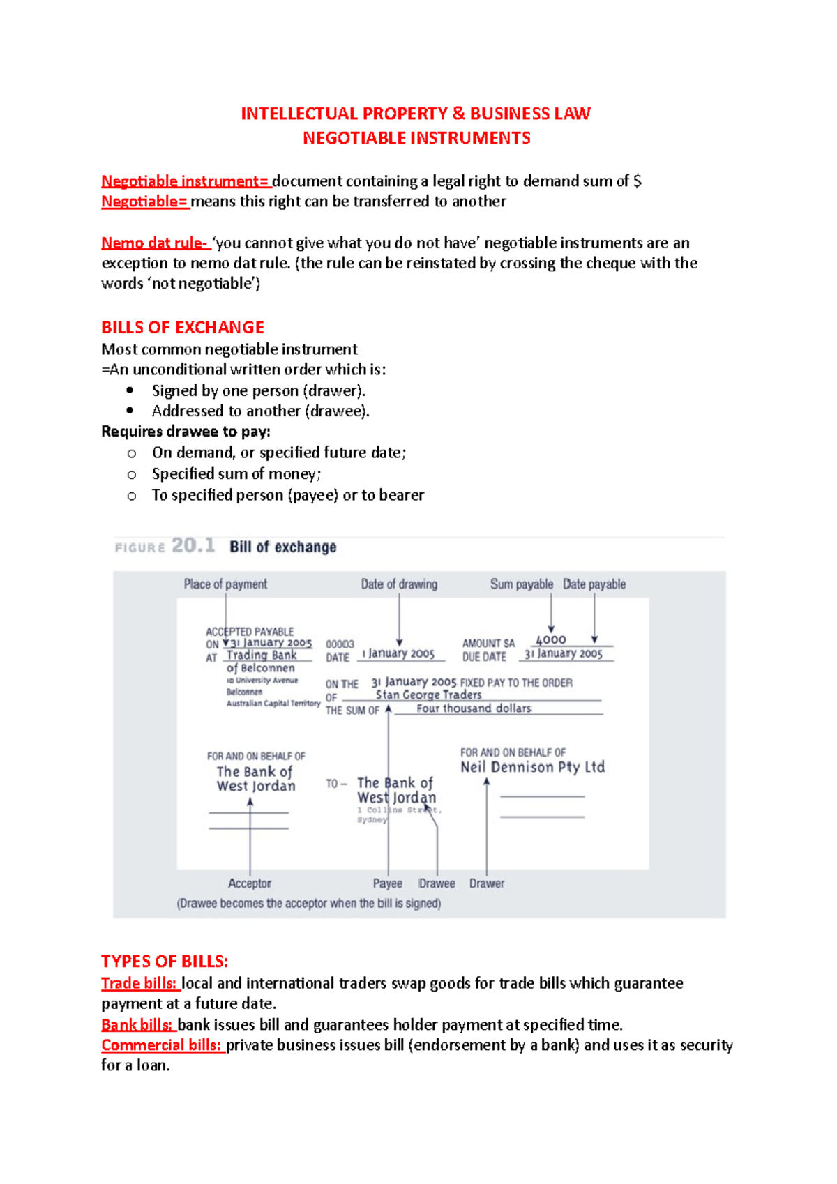 Week 3 - assessment info - INTELLECTUAL PROPERTY & BUSINESS LAW ...