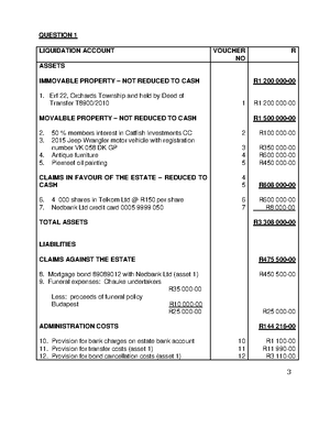 Notes ON L AND D Account A - LGP30BT NOTES ON THE LIQUIDATION AND ...