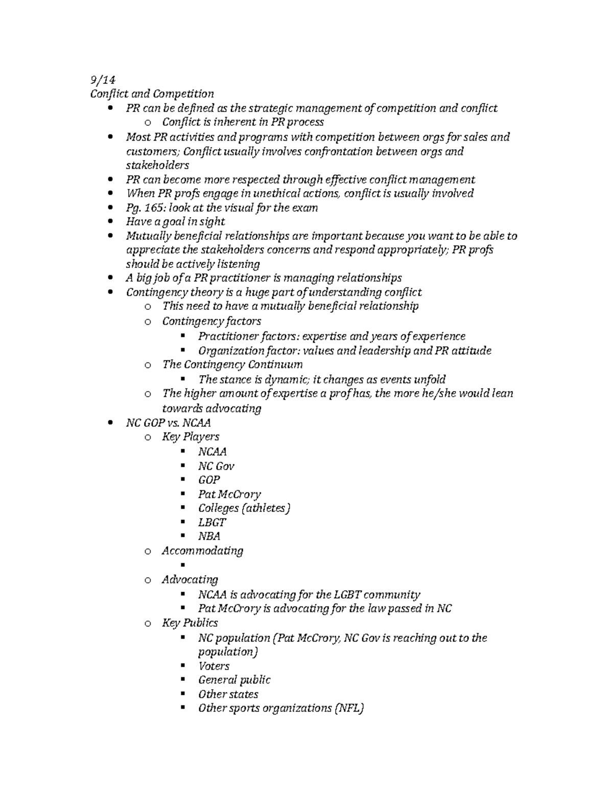 MEJO137 9-14 - Adam Saffer/Dan Kim - 9/14 Conflict and Competition PR ...