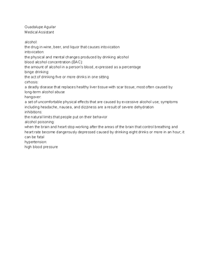 Medical Terminology - Guadalupe Aguilar Medical Terminology Assignment ...