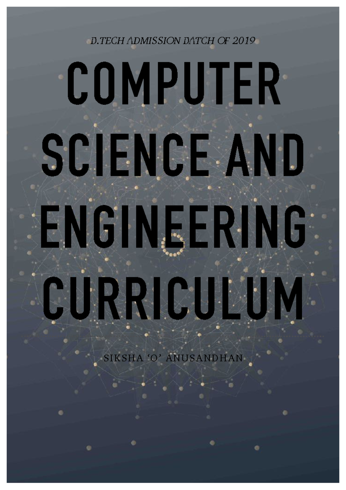 CSE curriculum - Cse curricullum - B ADMISSION BATCH OF 2019 COMPUTER ...