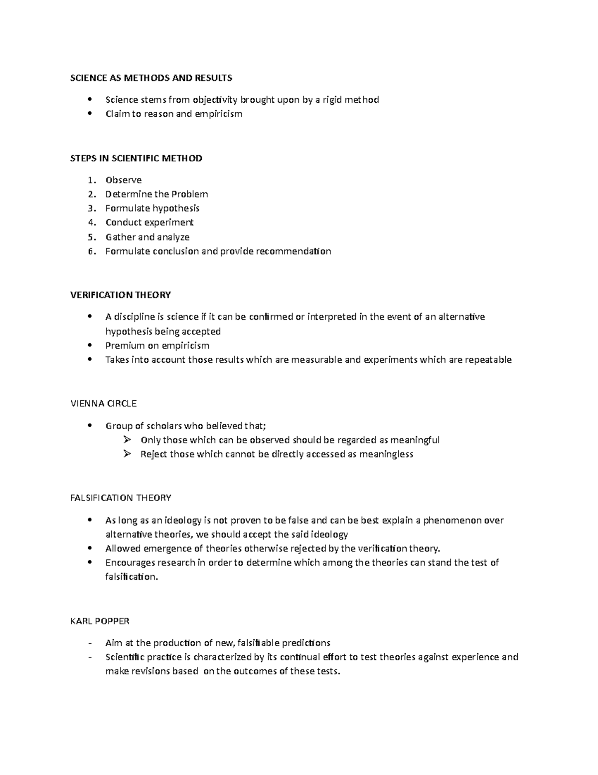 STS-Report-PPT - STS - SCIENCE AS METHODS AND RESULTS Science stems ...
