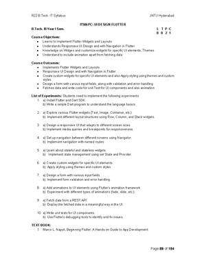 WEEK-10 UI Flutter - Week-10 UI API - Week-10 : A) Fetch data from a REST API B)Display the ...