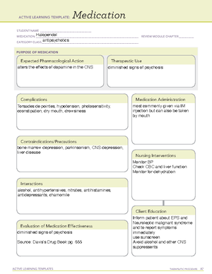 ALT clozapine - ACTIVE LEARNING TEMPLATES TherapeuTic procedure A ...