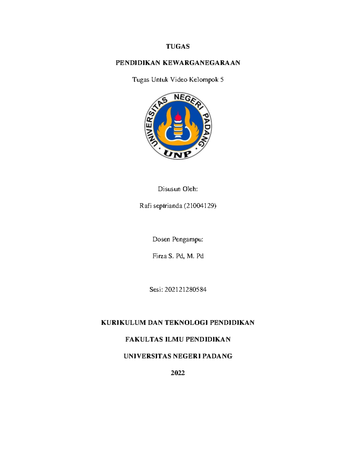 Tugas Pertemuan 14 Pendidikan Kewarganegaraan Tugas Pendidikan Kewarganegaraan Tugas Untuk 