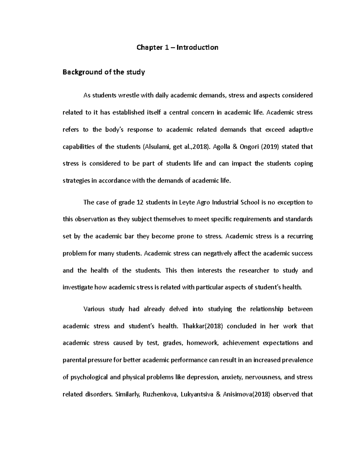 Chapter 1 final - Research - Chapter 1 – Introduction Background of the ...