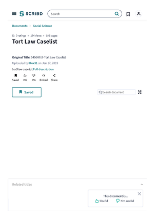 ADAM Curle - TORT22 - Studocu