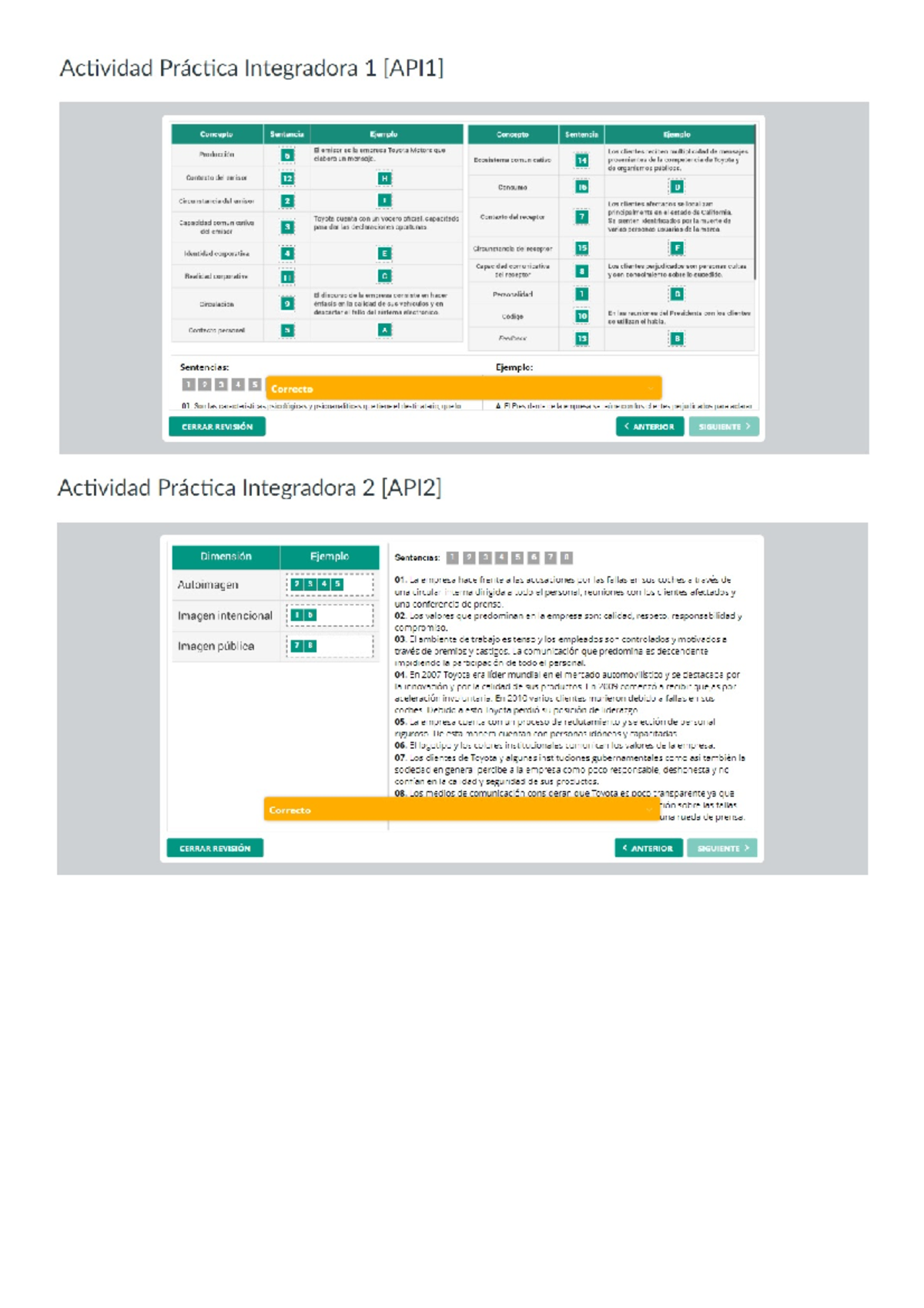 Comunicación Organizacional Api 1 y Api 2 - Studocu