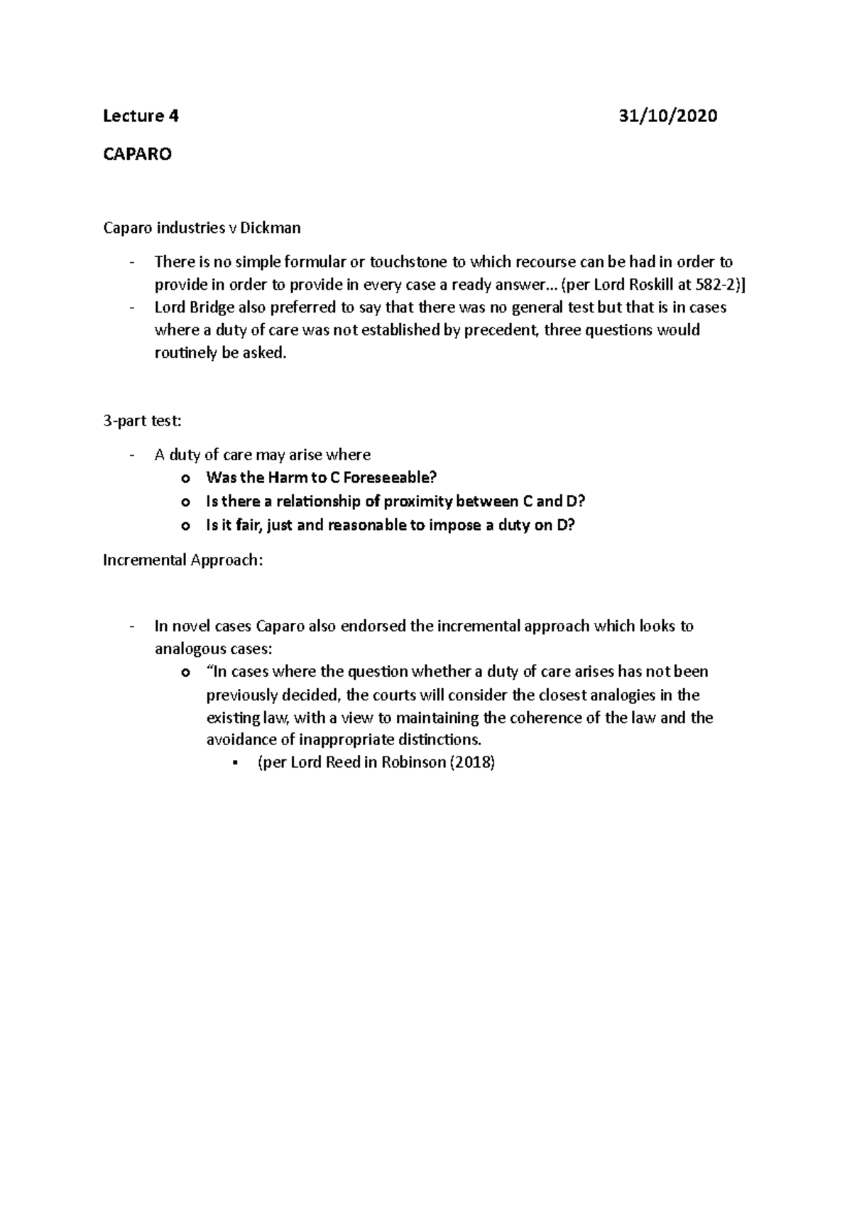 Lecture 4 - Caparo Principle - Lecture 4 31/10/ CAPARO Caparo ...