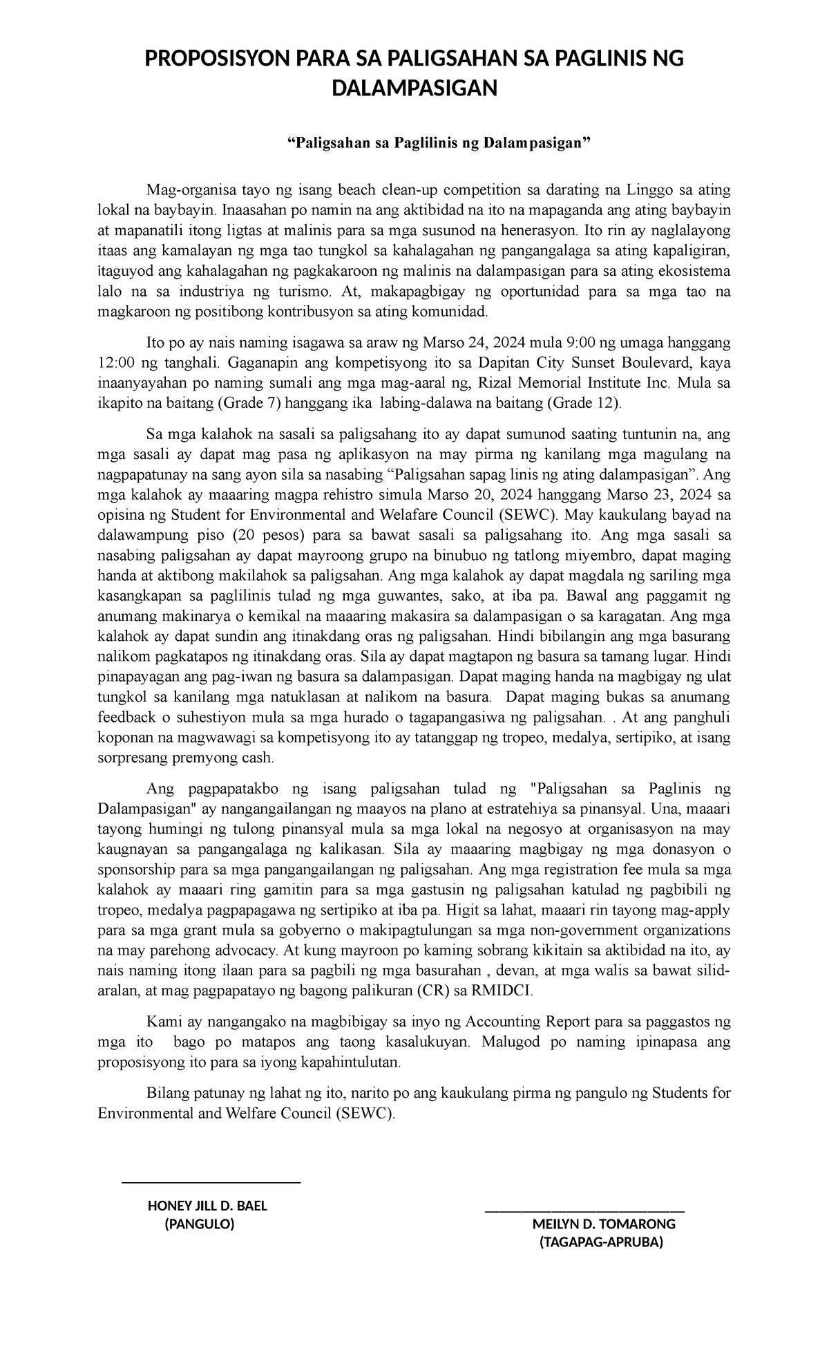 Proposisyon Honey - Summary Pagtuturo ng Filipino sa Elementarya (1 ...