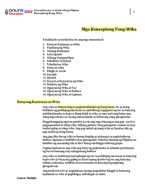 W5 Aralin 4 - Kasaysayan ng Wikang Pambansa - Module - Komunikasyon sa ...