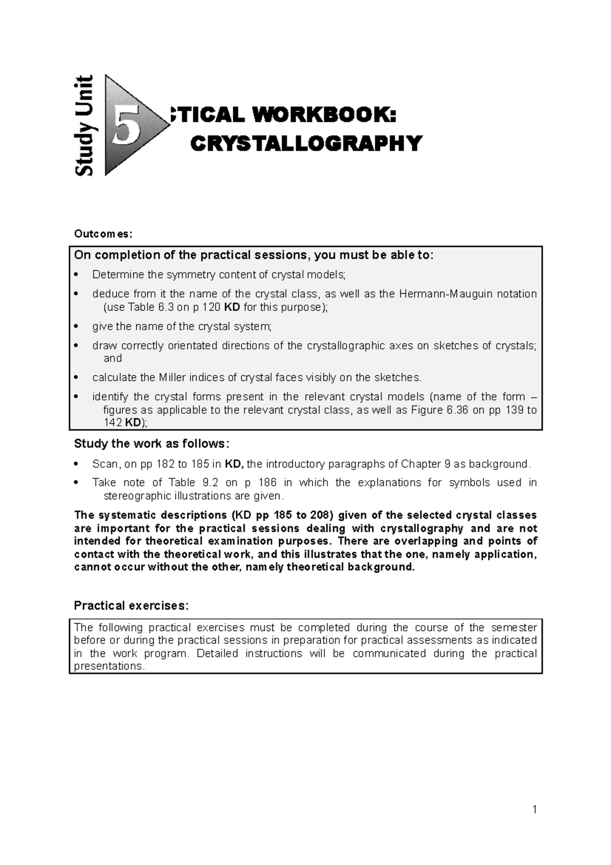 GLGN122 Prac Book Eng - Geology practical - 1 PRACTICAL WORKBOOK ...