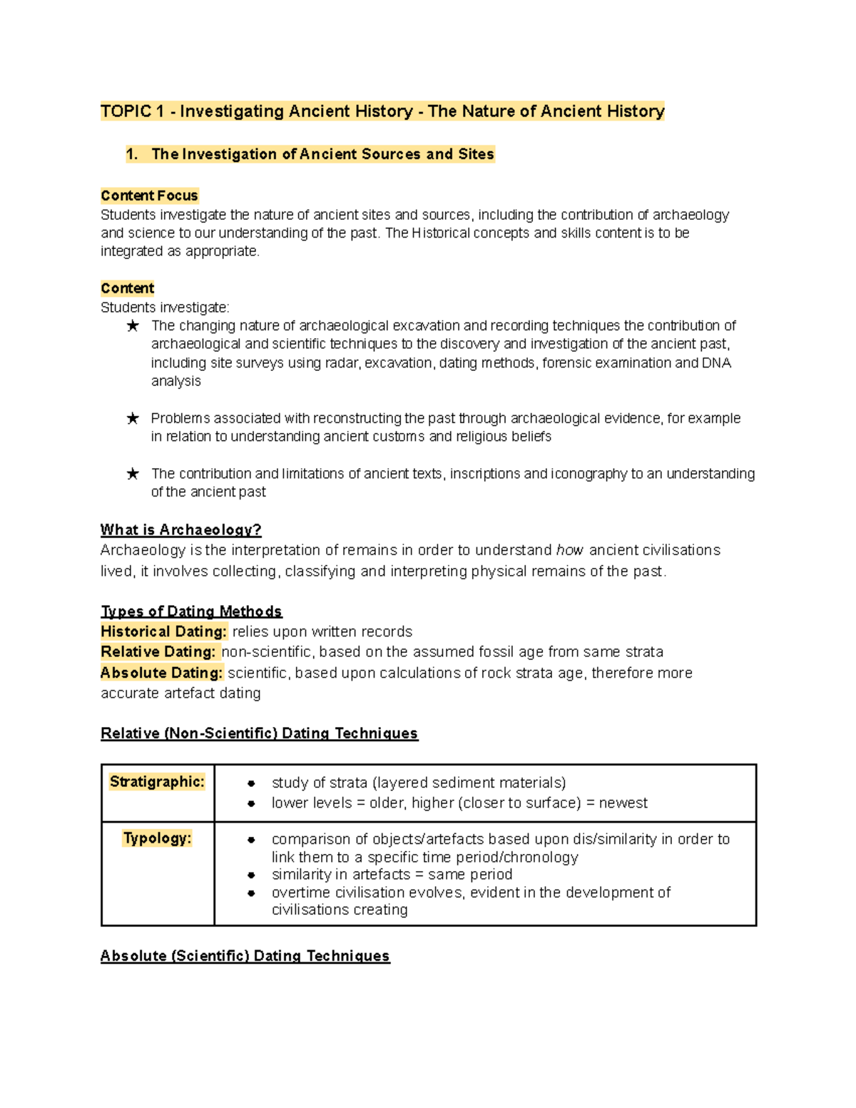 Investigating Ancient History - The Historical concepts and skills ...