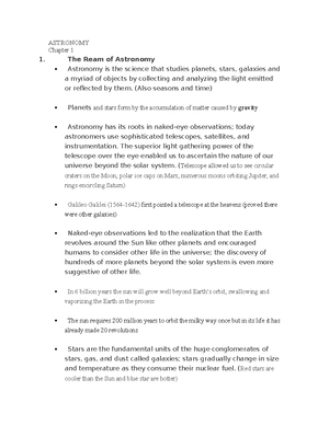 Astronomy Final Exam Study Guide - ASTR Fall 2021 Final Exam Study ...