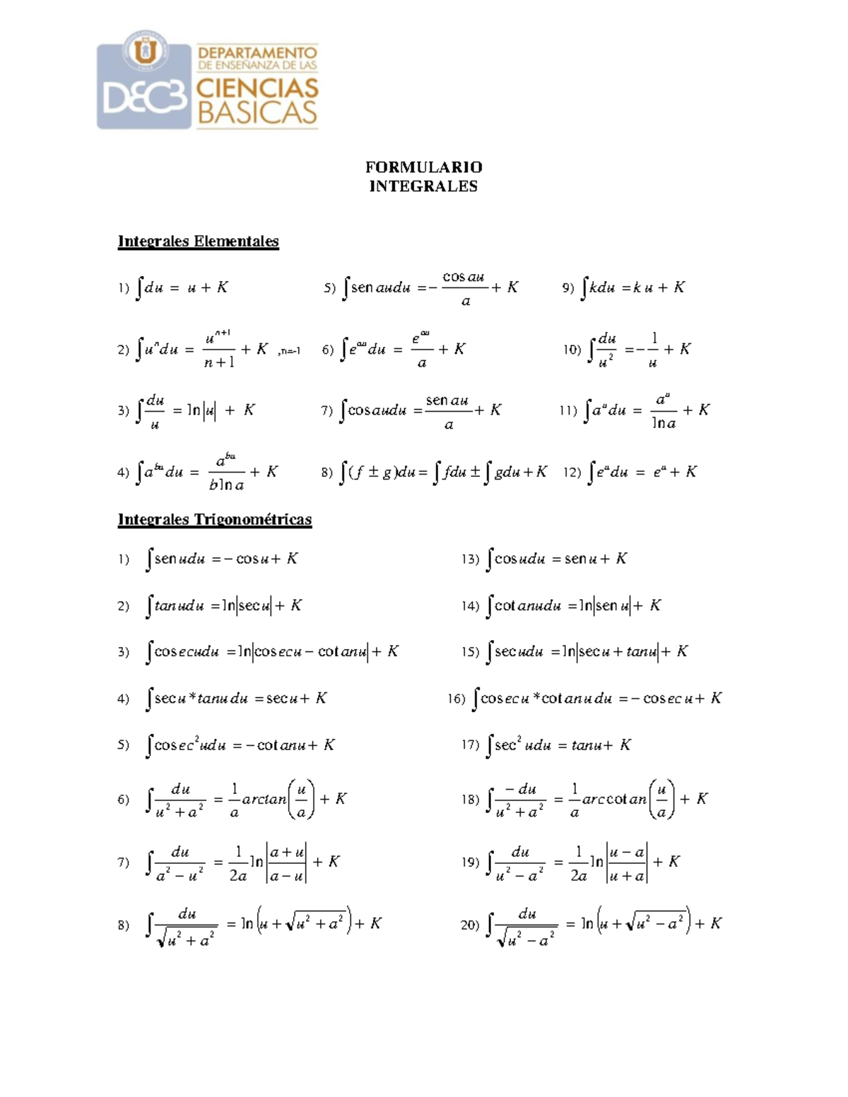 Formulario Integrales 38d625f38494006 b392aabd2bfb2661f - FORMULARIO ...